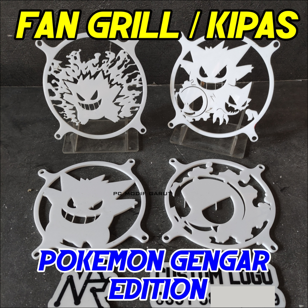 Jual AKSESORIS PC FAN COVER GRILL FAN CUSTOM POKEMON GENGAR EDITION ...