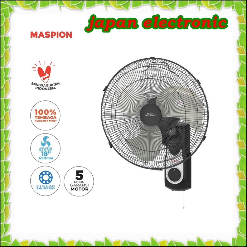 Jual Kipas Angin Dinding Maspion PW1809W BESI /Wallfan Maspion 18inch ...