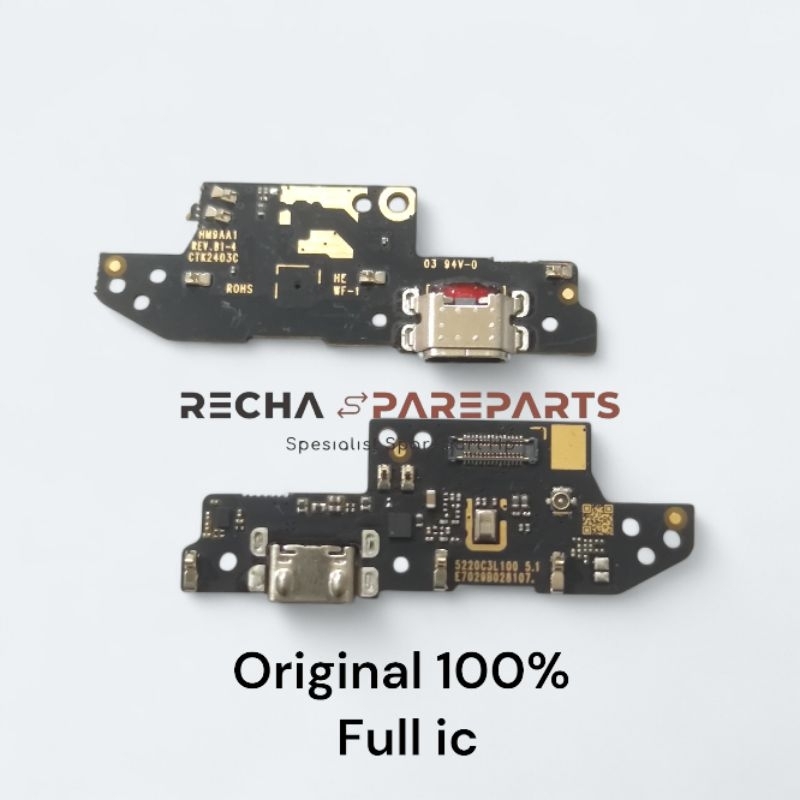 Jual Original CT Ada IC - Papan Konektor PCB Connector Charger & MIC Xiaomi Redmi 9A / 9C / 10A ...