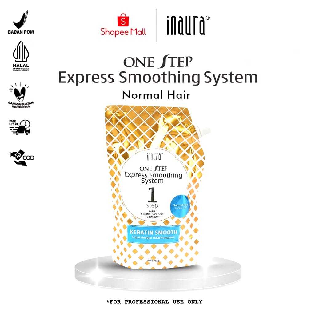 Jual Inaura One Step Express Smoothing Step 1 (Normal Hair) 750gr ...