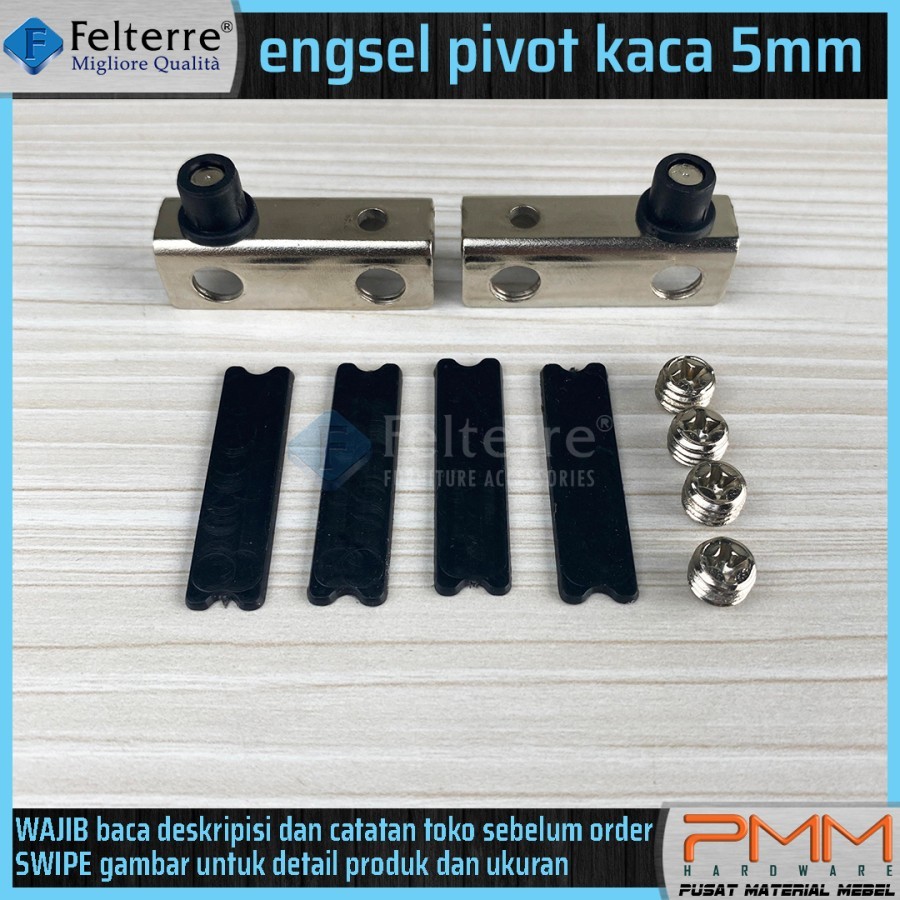 Jual engsel pivot kaca 5mm FELTERRE | Shopee Indonesia