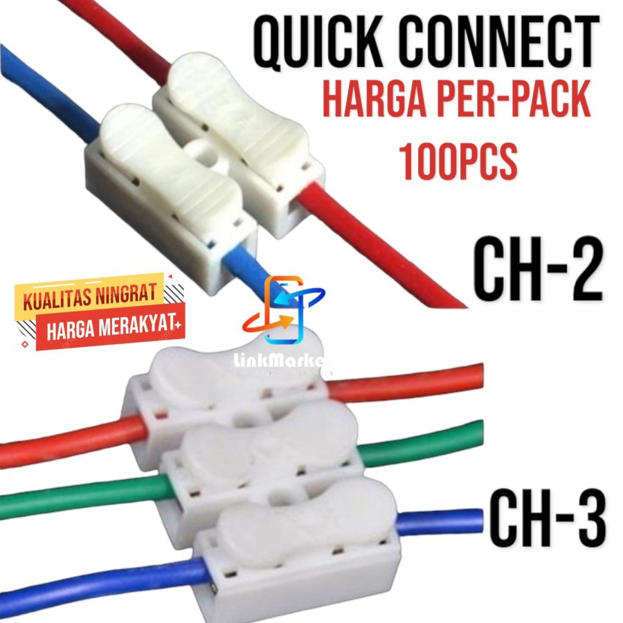 Jual 100PCS Quick Connect 2 Wire Connector Spring Terminal Socket ... Jual 100PCS Quick Connect 2 Wire Connector Spring Terminal Socket ...