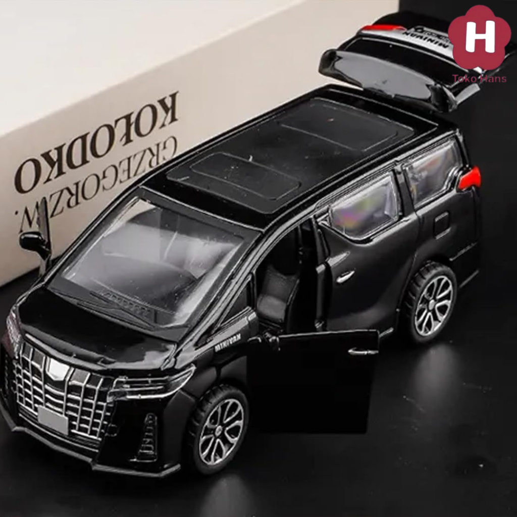 Jual HTH Mainan Mobil Diecast Model Alphard Pull Back Skala 1:32 ...