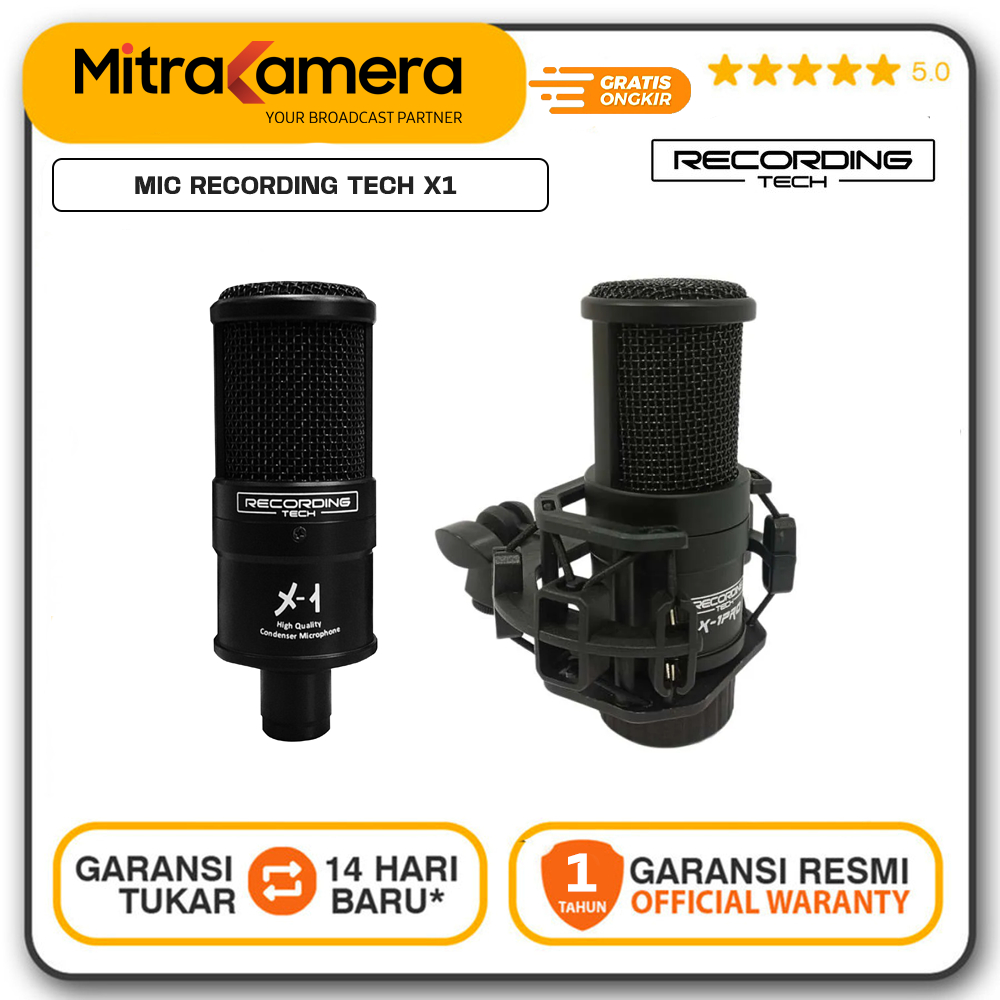 Jual Recording Tech X1 X 1 X-1 Mic XLR Condenser Microphone | Shopee ...