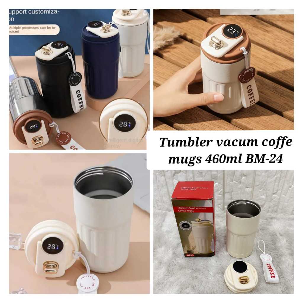 Jual Tumbler Vacum Coffe Mugs 460ml BM-24/Gelas Tumbler Gelas Estetik ...