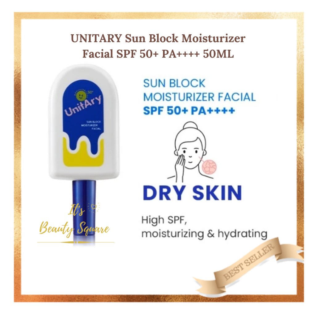 Jual UNITARY Sun Block Moisturizer Facial SPF 50+ PA++++ 50ML | Shopee ...
