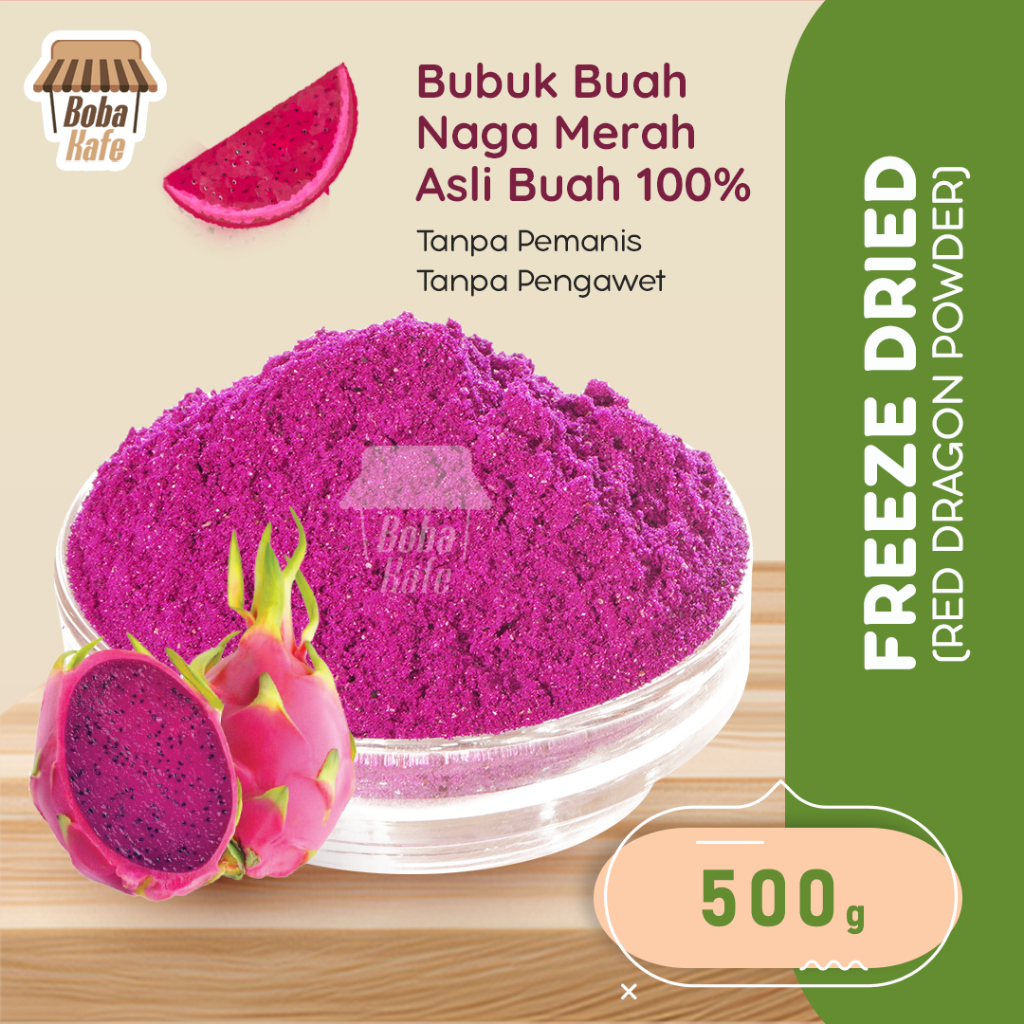 Jual FREEZE DRIED RED DRAGON POWDER @500gr – BUBUK EKSTRAK BUAH NAGA ...