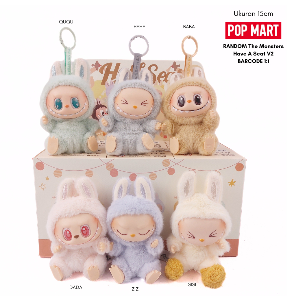 Jual Labubu RANDOM The Monsters Have A Seat V2 Kualitas 1:1 | Shopee ...