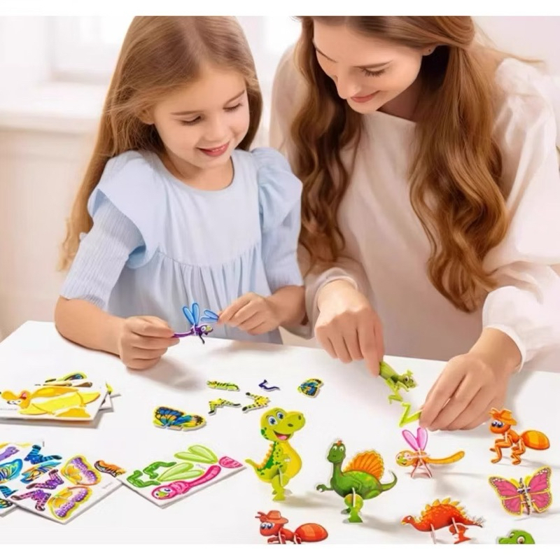 Jual Mini 3D Puzzle Random Mix Hewan Mainan Anak | Shopee Indonesia