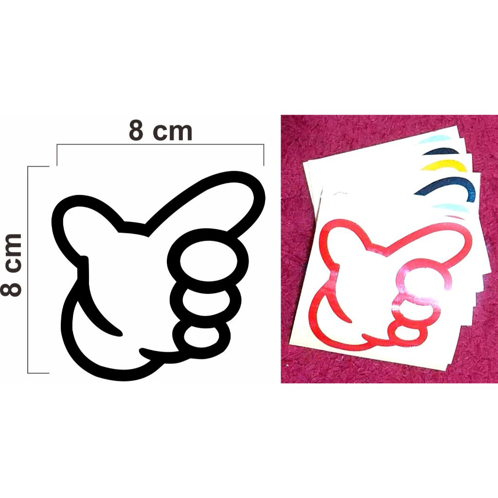 Jual Stiker cutting animasi tangan, sticker kartun tangan | Shopee ...