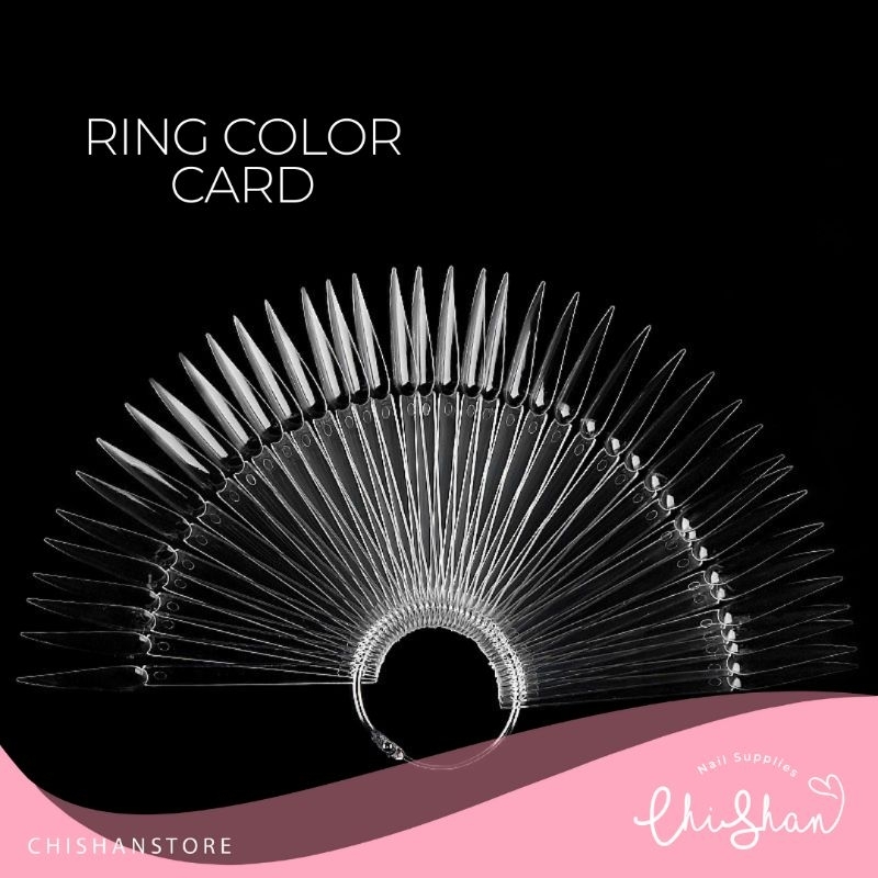 Jual COLOR CHART RING DISPLAY KUKU NAIL ART KUTEK GEL RING CHART WARNA ...