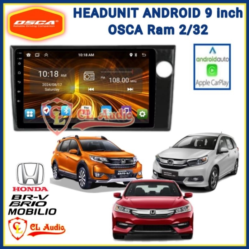 Jual Head Unit Android OSCA 9 Inch Honda Brio/Mobilio/Brv 2016 Up ...