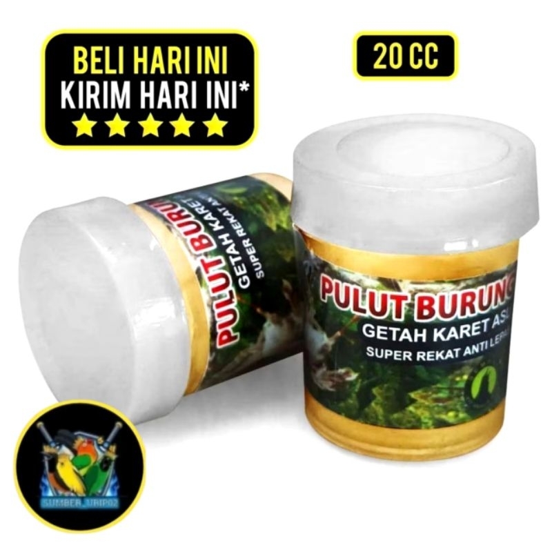 Jual Pulut Burung 20cc Getah Karet Asli Lem Super Lengket | Shopee ...