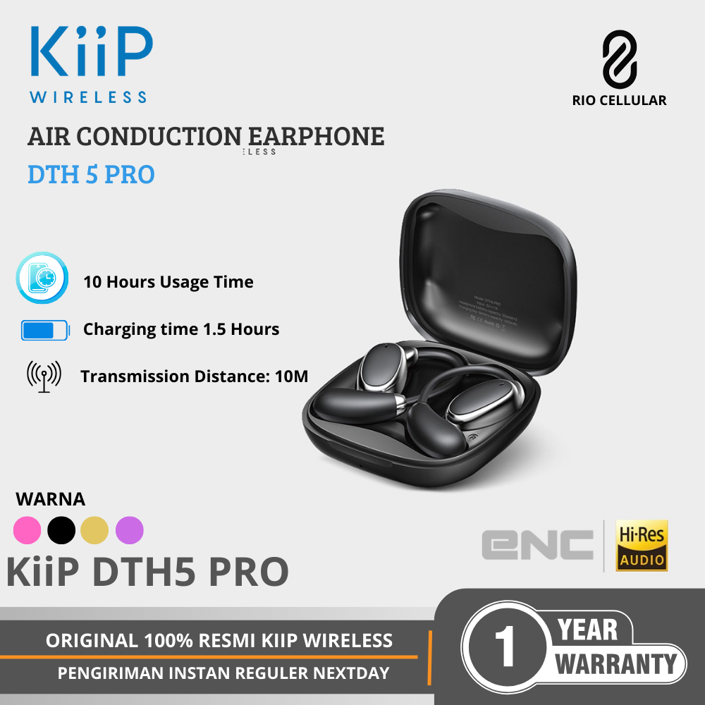 Jual KiiP Wireless DTH5 Pro Earbud Wireless Air Conduction Open Ear OWS Hi-Res Certified ...
