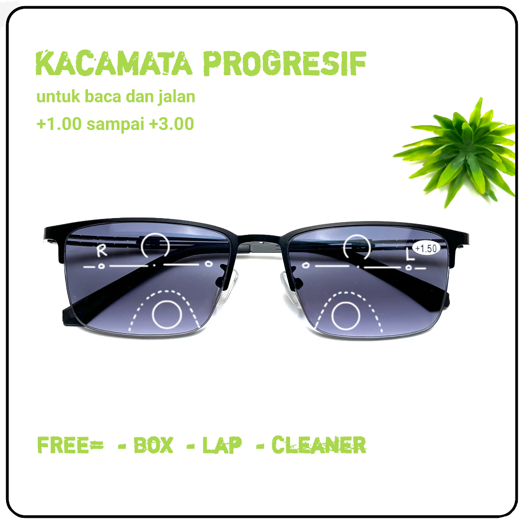 Jual Kacamata progresif baca dan jalan antiradiasi blueray dan uv bisa ...
