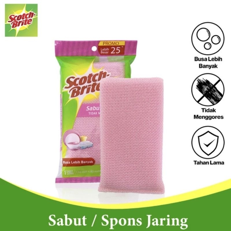 Jual Sabut Cuci Piring Jaring Scotch Brite | Shopee Indonesia