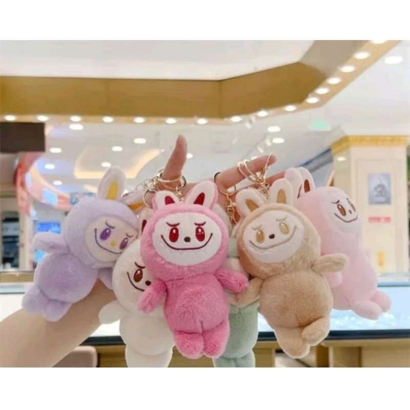 Jual Gantungan Kunci Labubu The Monster Exciting Macaron/Gantungan ...