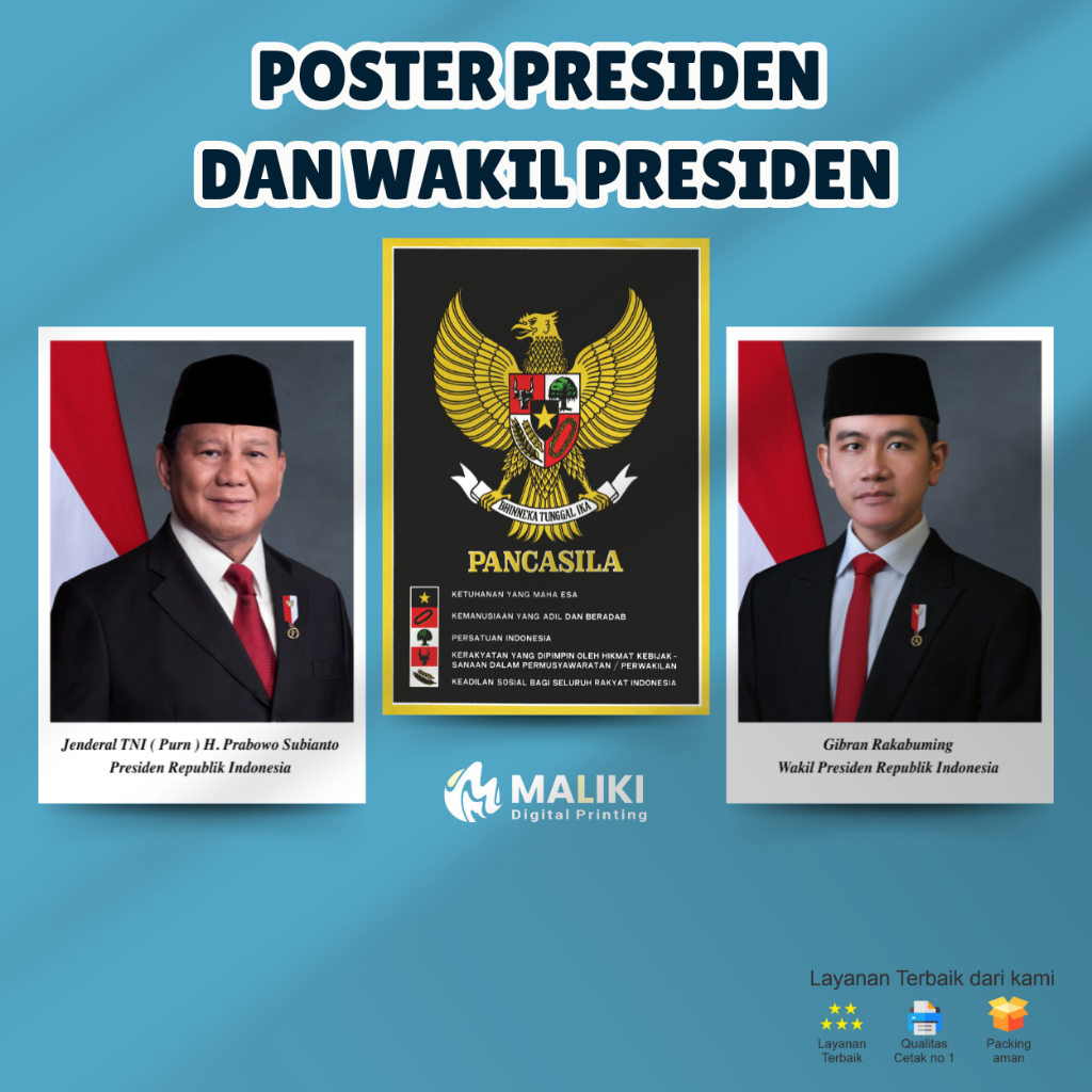 Jual Poster Foto Presiden & Wakil Presiden 2025 | Shopee Indonesia