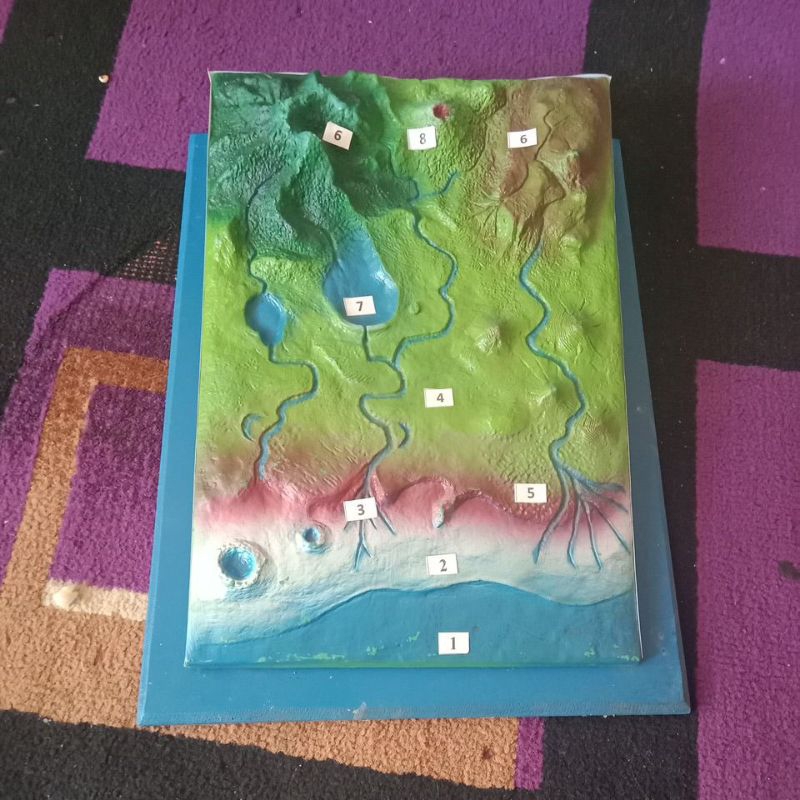 Jual model gunungan, relief gunung, daratan, , bentang alam, alat ...