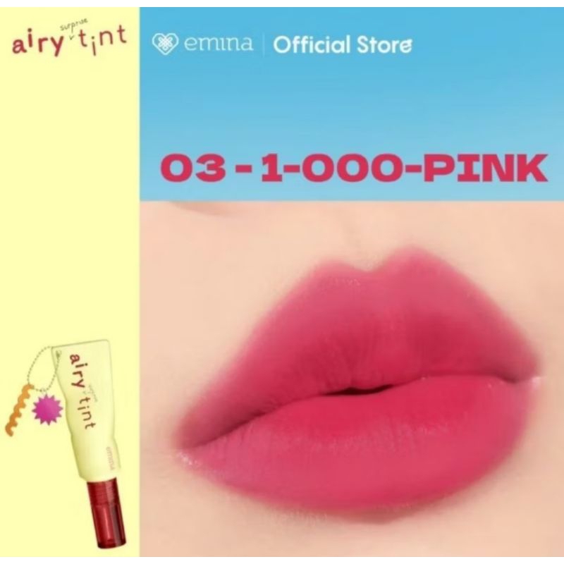 Jual EMINA AIRY SUPRISE TINT 003 PINK | Shopee Indonesia