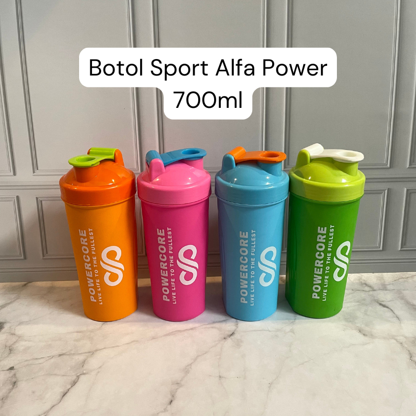 Jual BOTOL SPORT ALFA POWER 700ml | Botol Minum Shaker Botol Minum Flip ...
