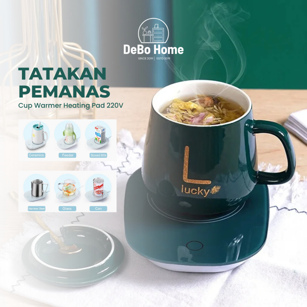 Jual DEBO Tatakan Gelas Pemanas Coffee Cup Warmer Heating Pad 220V - BD ...