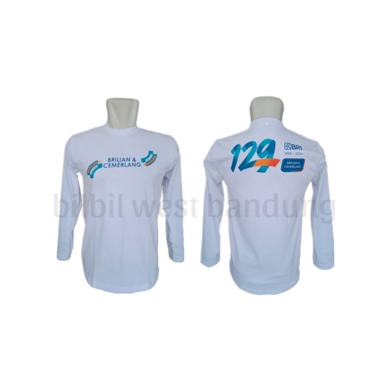 Jual Kaos HUT BRI 129 Dewasa Tangan Panjang | Shopee Indonesia