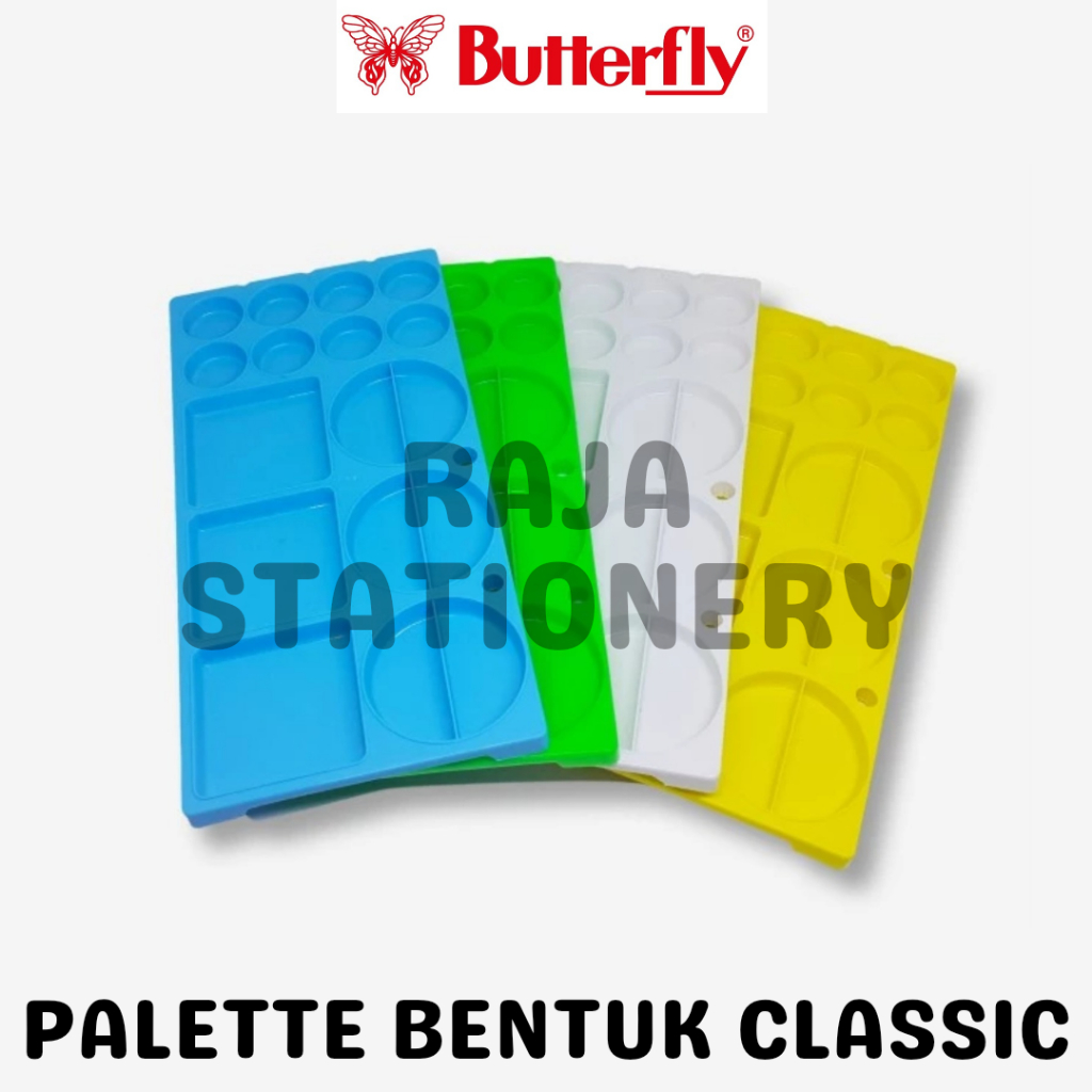 Jual Butterfly Palette Classic / Palet Lukis Butterfly Piring Cat Air ...