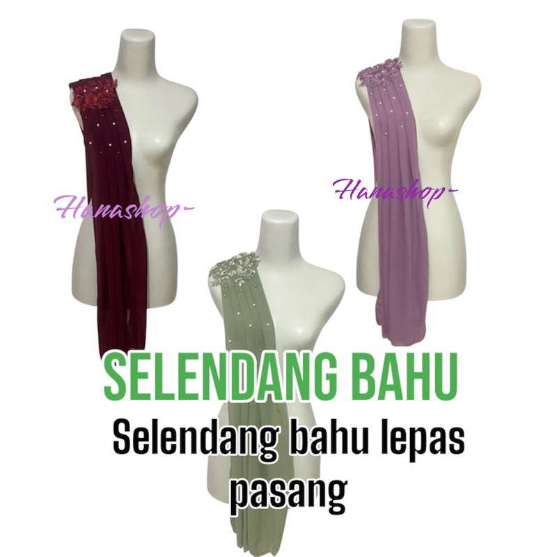 Jual SELENDANG BAHU LEPAS PASANG bahan ceruty | Shopee Indonesia