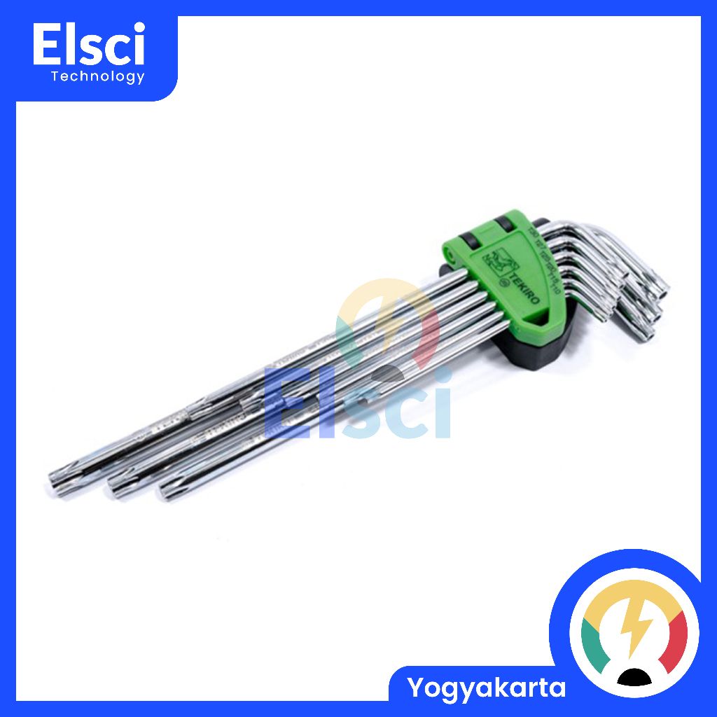Jual Tekiro Kunci L Bintang Torx Lubang 9pcs | Shopee Indonesia