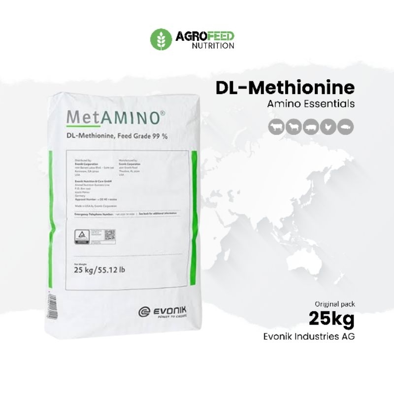 Jual METAMINO DL-Methionine /kg Evonik Amino Acid Penambah Bobot Badan ...