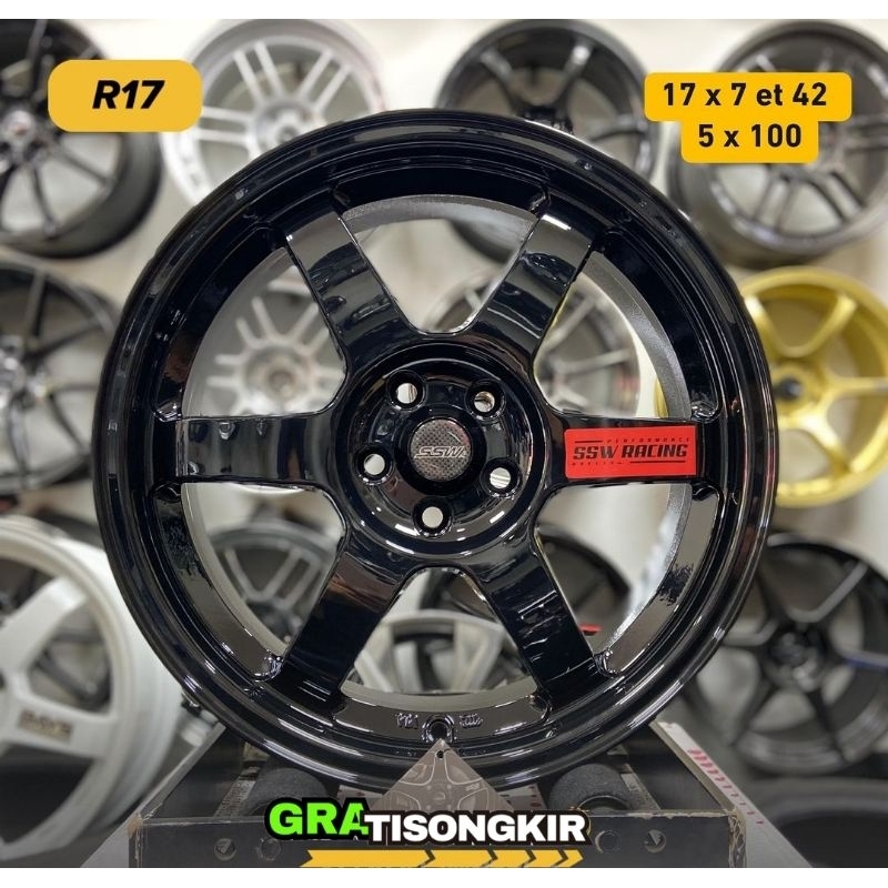 Jual velg mobil ring 17 PCD 5X100 TE37 SSW ORIGINAL THAILAND velg racing mobil ring 17 All new ...