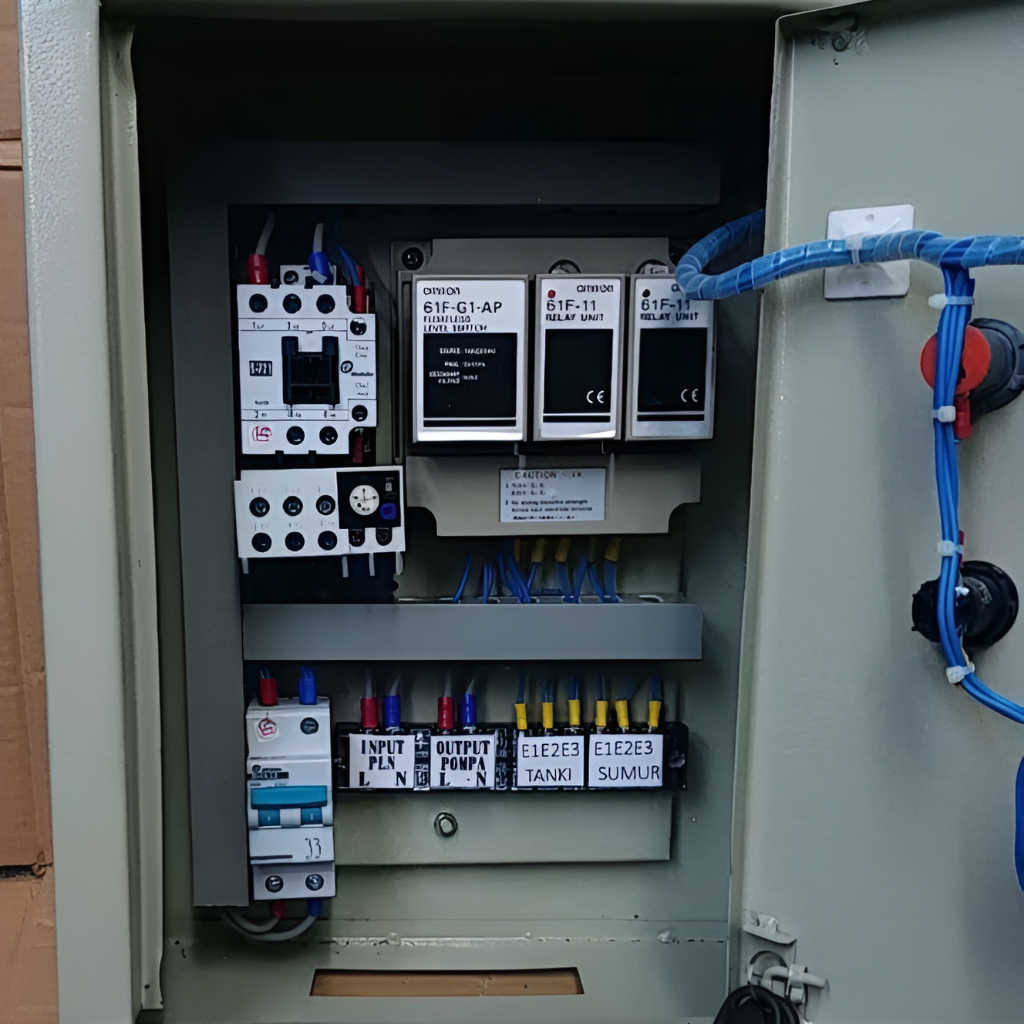 Jual Panel pompa satelit 1phase 1,5kw 2hp-pk otomatis wlc omron plat 0 ...