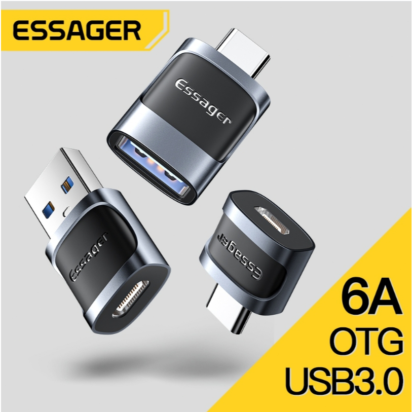 Jual ESSAGER Otg Micro To Type c Adapter | Usb To Type C | Type C To ...