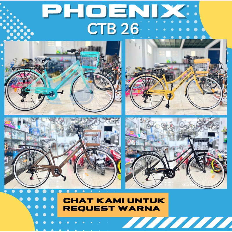 Jual SEPEDA MINI CTB 26 NEW PHOENIX 8860 REMAJA CEWEK PEREMPUAN DEWASA ...