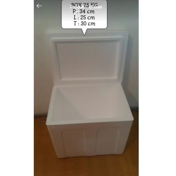 Jual box Styrofoam 7,5 kg / box ikan / box minuman/ box es cream/ cool ...