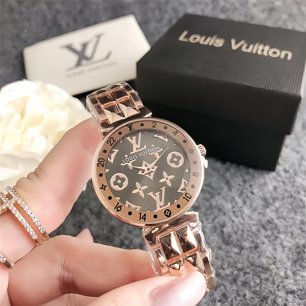 Jual 【Kotak bebas LV】 Jam Tangan Wanita LV Klasik Berbahan Baja Tahan ...
