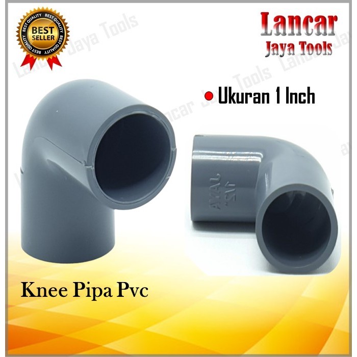 Jual Elbow / Knee 1" inch PVC 90 Derajat / Keni Knee Elbow Siku L Pipa ...