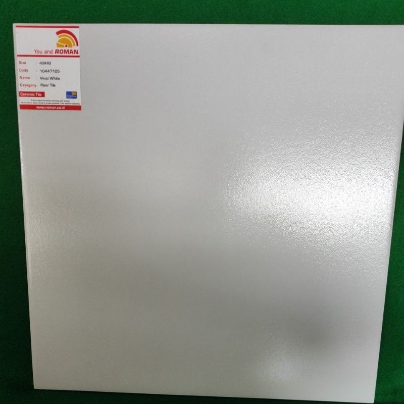 Jual Roman Keramik Vivaz White G447105 40x40 | Shopee Indonesia