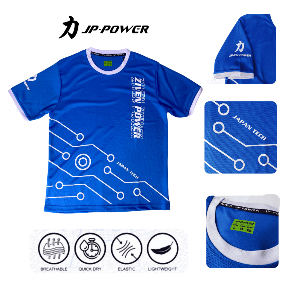 Jual Ziven Power Jersey Baju Badminton Bulu Tangkis Kaos Olahraga ...