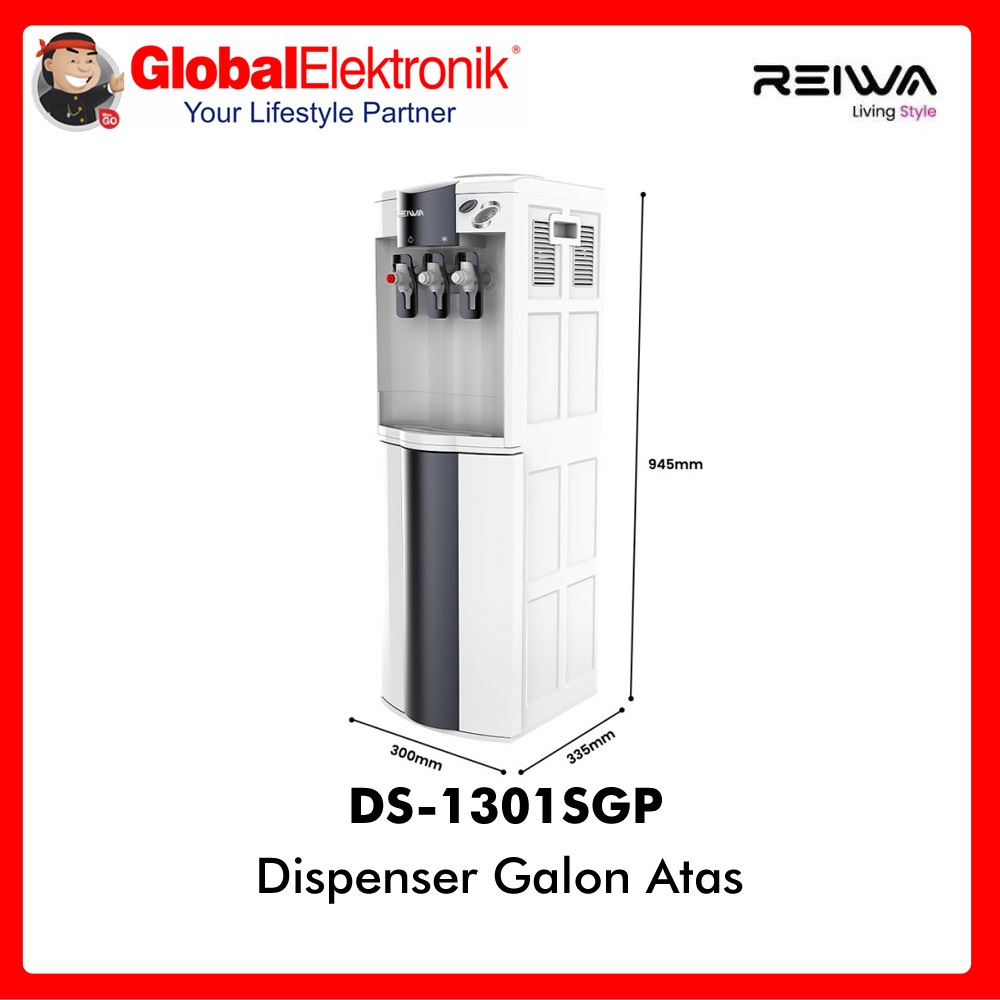 Jual REIWA DISPENSER GALON ATAS 3IN1 REIWA DS-1301SGP DISPENSER GALON ...