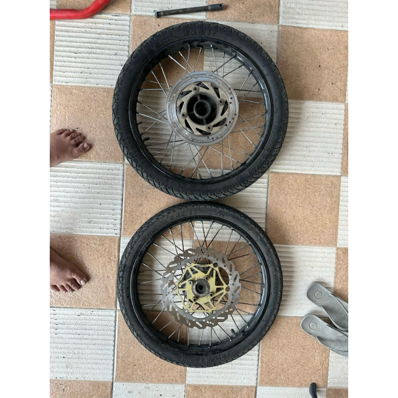 Jual velg ex kawasaki ninja r rr ss tinggal pasang merk tdr black ...