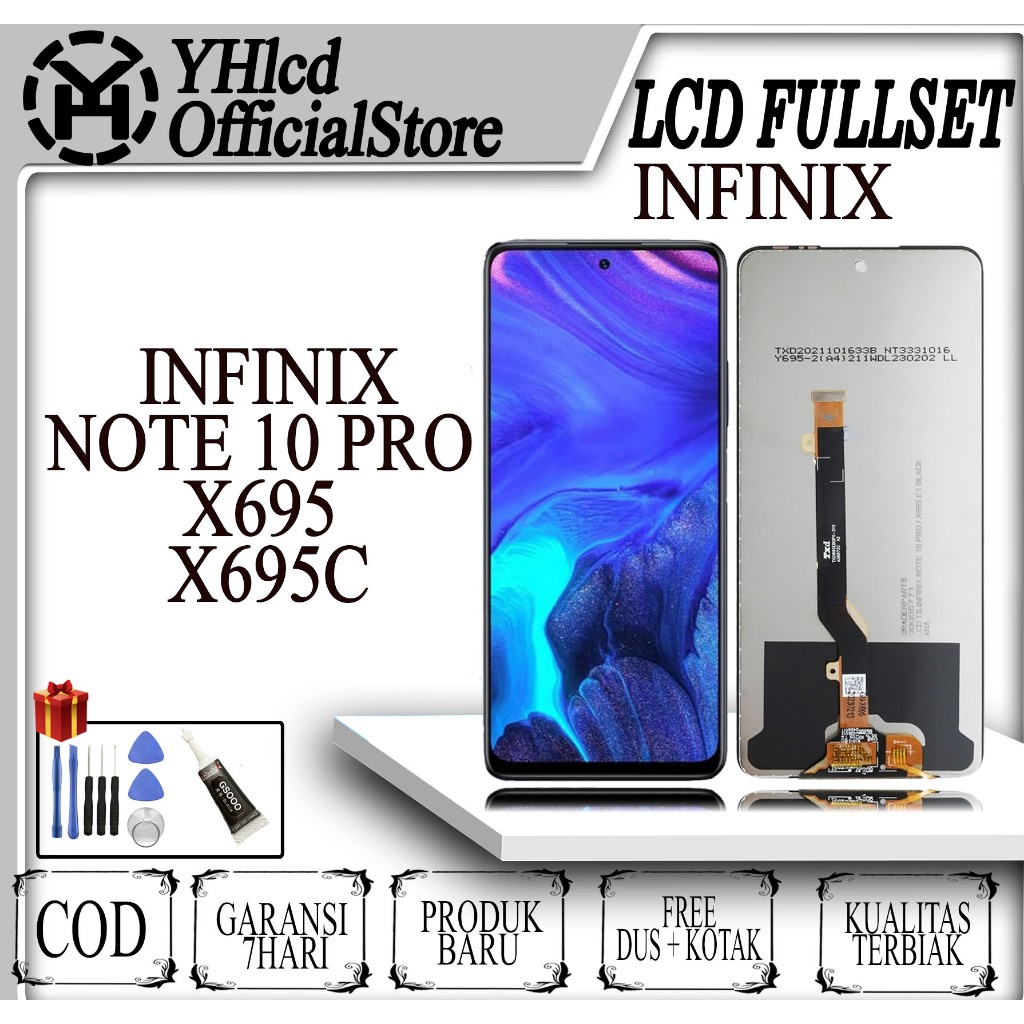 Jual LCD TOUCHSCREEN INFINIX NOTE 10 PRO / X695 / X695C KUALITAS TINGGI ...