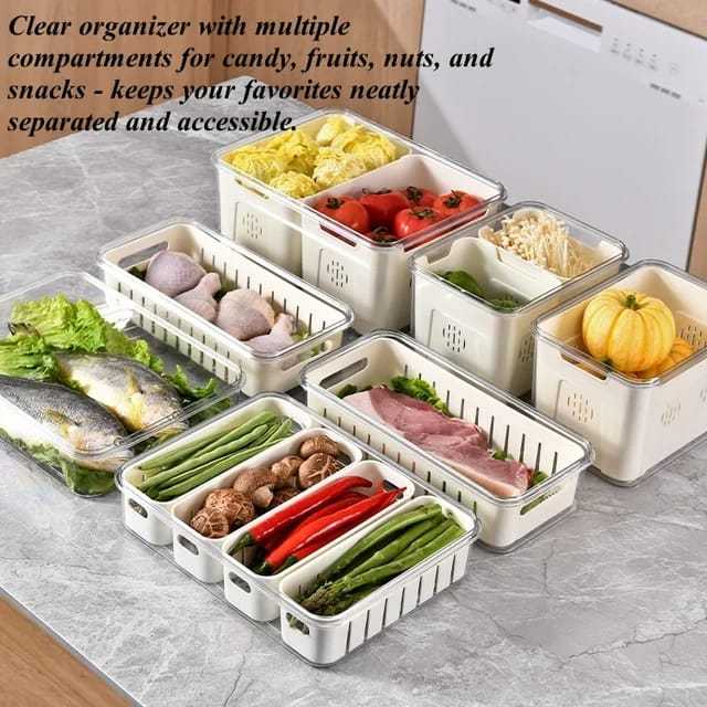 Jual Kontainer Sayuran Kulkas/ Kotak Penyimpanan Makanan/ Food ...