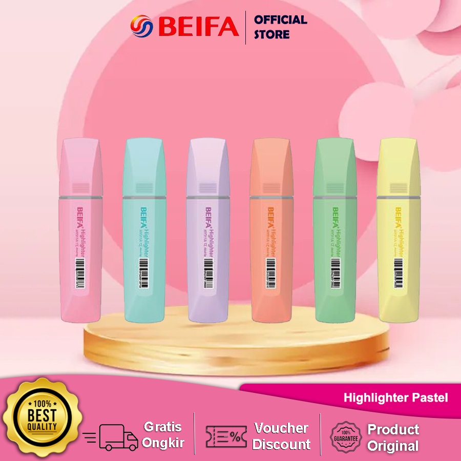 Jual Beifa Highlighter Pastel - Soft & Stylish HY511A | Shopee Indonesia