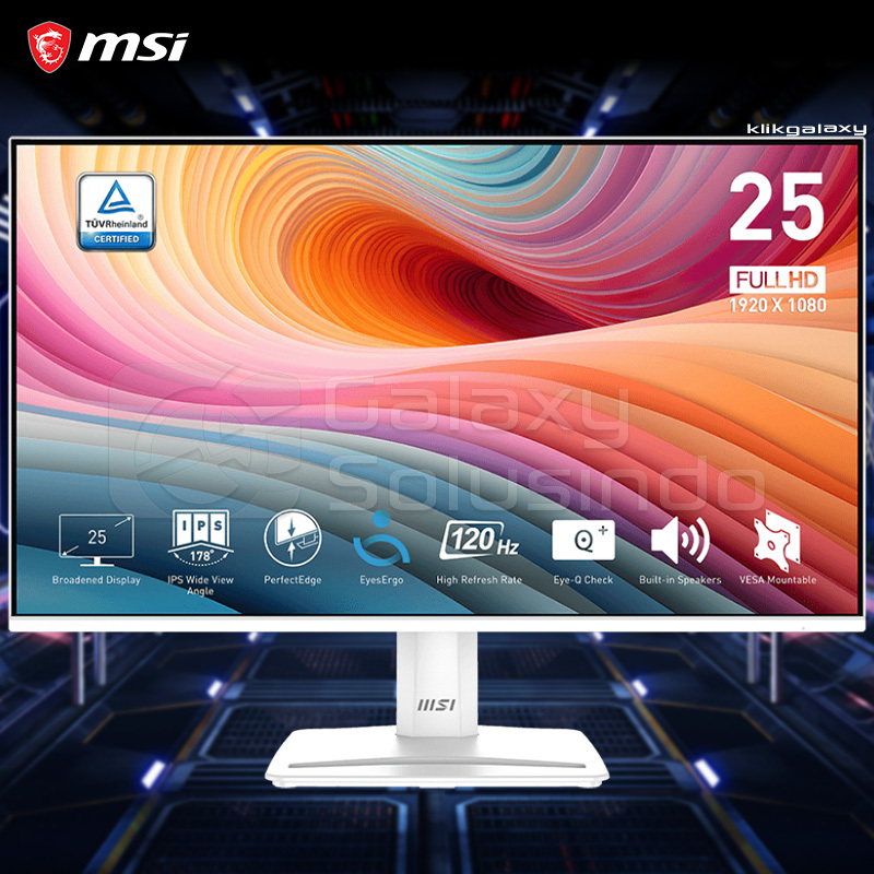 Jual MSI PRO MP251W E2 WHITE 25 Inch IPS 120Hz FHD HDMI Professional ...