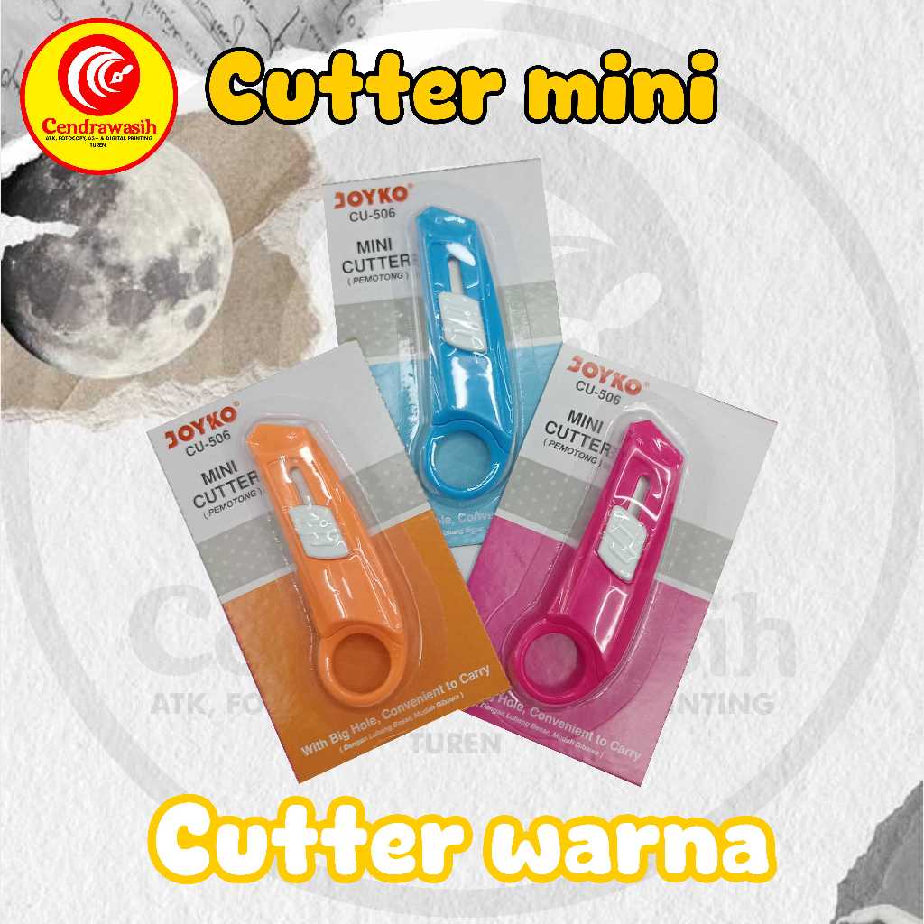 Jual CUTTER MINI JOYKO CU-506/MINI CUTTER/CUTTER KECIL/CUTTER ANAK ...