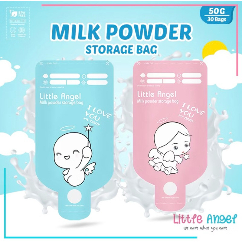 Jual Little Angel Kantong Susu Bubuk Bayi | Plasti Sufor Isi 30 pcs ...