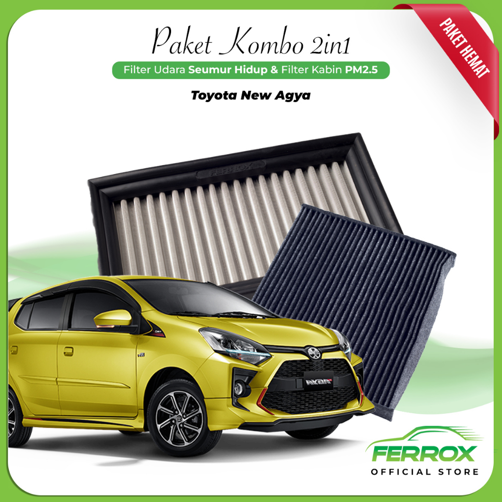 Jual FERROX Filter Udara & Filter Kabin Toyota Calya New Agya | Shopee ...