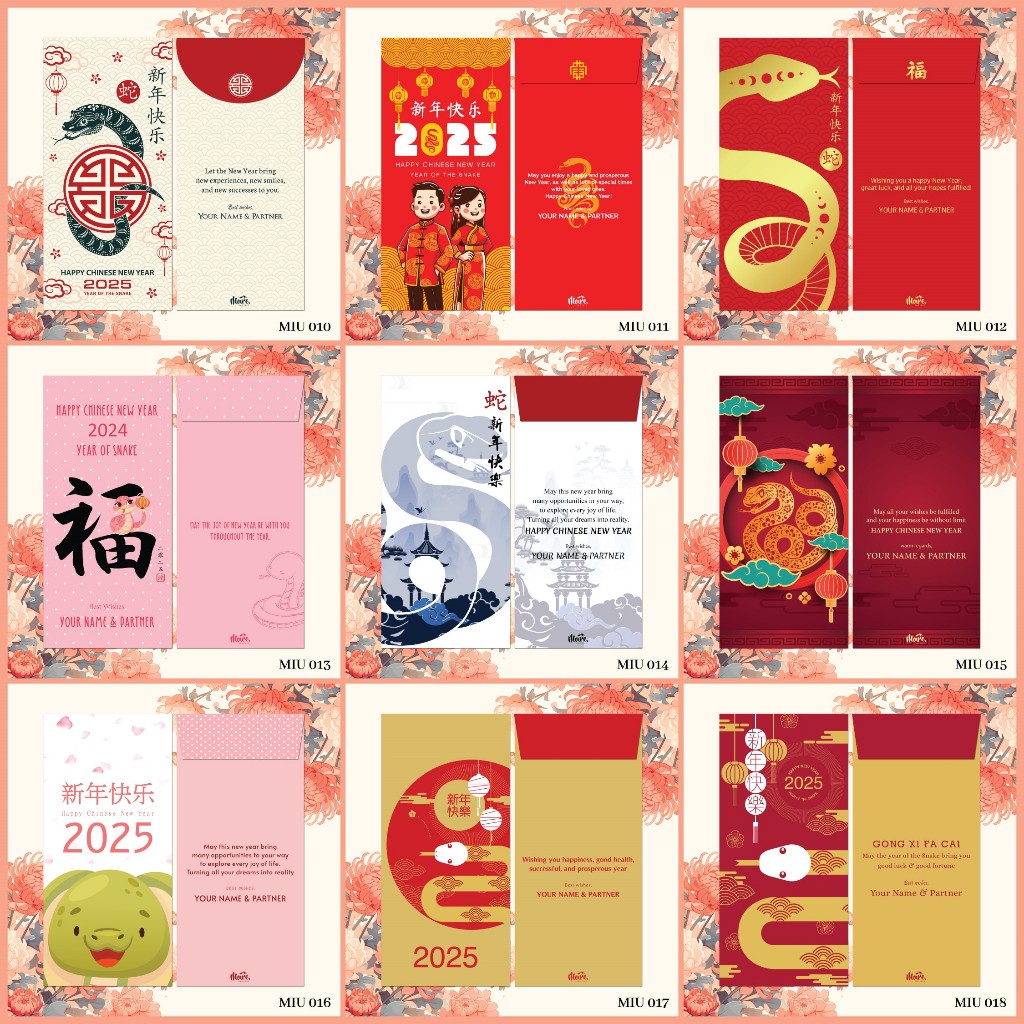 Jual Custom Angpao Imlek | Chinese New Year | Sincia - Tahun Ular ...